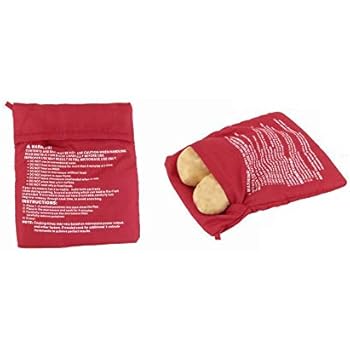 3 PCS Potato Microwave Pouch Potato Express Pouch Washable Reusable ...