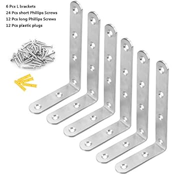 200mm x 150mm Fluted Angle Bracket - Galvanised: Amazon.co.uk: DIY & Tools