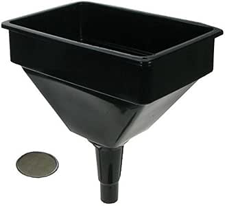 Large Heavy Duty Funnel with Filter Fuel Garage Petrol Oil Diesel ...