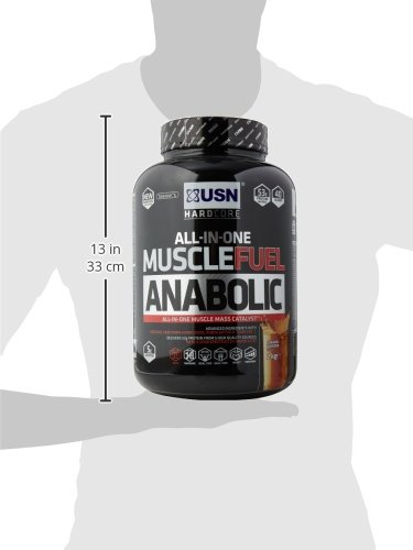USN Muscle Fuel Anabolic Lean Muscle Gain Shake Powder, 2 kg ...