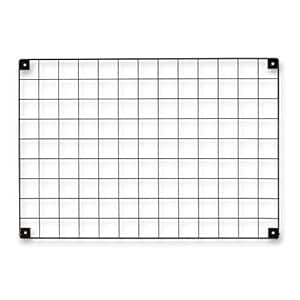 Black Grid Mesh Panel - Memo Board, Notice Board, Photo Display - with ...