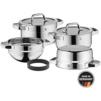 WMF Compact Cuisine Topfset 4-teilig, Cromargan Edelstahl poliert ...