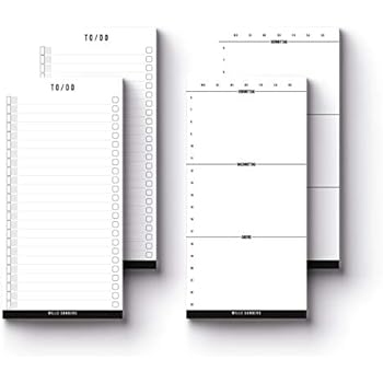 3er Set To-do Liste I DIN A6 I Tagesplaner Organizer Notiz-Block I zum Beschreiben, Abreißen und ...