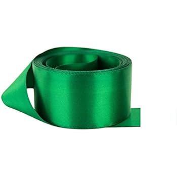 Emerald Green Double Faced Satin Ribbon 25mm width x 5m - crafts gift ...