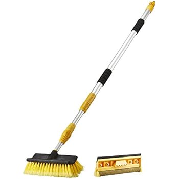 3m Extending water fed upstairs window cleaning Brush + SQUEEGE: Amazon ...