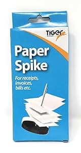Tiger desk top paper spike file receipts bills invoices etc: Amazon.co ...