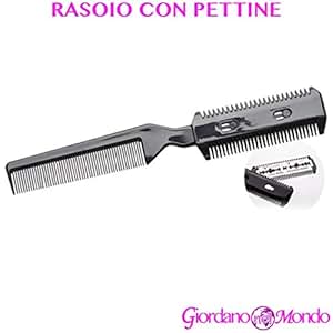 SFILZINO CAPELLI CON PETTINE RASOIO PER BARBIERE PROFESSIONALE: Amazon ...