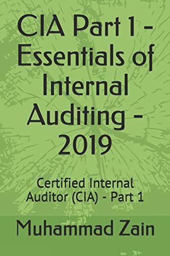 Buy CIA Part 1 - Essentials of Internal Auditing - 2019: Certified ...