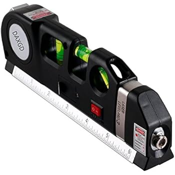 Semlos Multipurpose Laser Level Measuring Tape Standard and Metric Tape Ruler (8ft/2.5M): Amazon ...