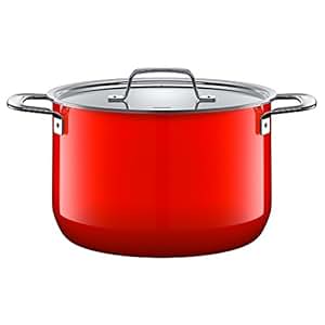 Silit Zeno Red Tall Cooking Pot Diameter 24 cm Silargan Function with ...