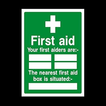 First Aiders / Nearest First Aid Box Is Sign Notice Poster - 300 x 200 ...