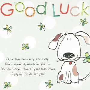 Good Luck Vibes Good Luck Card: Amazon.co.uk: Office Products