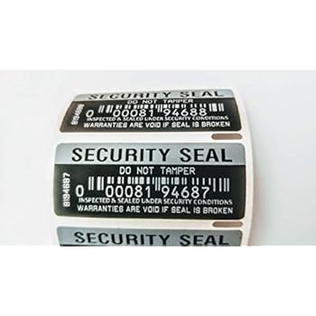 Security Stickers Tamper-EVIDENT Warranty Void RED and Black DO NOT ...