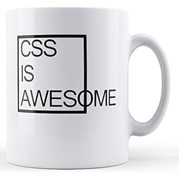 CSS is Awesome - Printed Mug: Amazon.co.uk: Kitchen & Home