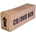 Pack of 5 Cardboard Boxes for CDs & DVDs, ideal for storage & removal ...