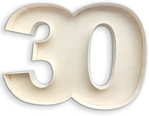 Joint fillable number box 30, Wooden Fillable Letters and Numbers ...