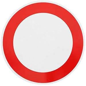 ORIGINAL Verkehrszeichen Nr. 250 VERBOT FÜR FAHRZEUGE ALLER ART 420 mm ...