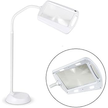 Daylight LED Hobby Craft Reading Floor Standing Magnifier Magnifying ...