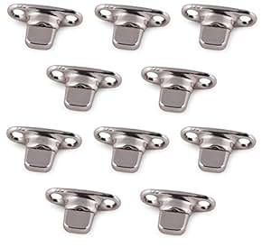 Pack of 10 Twist-Lock Tarpaulin Eyelets Diameter 4.2 mm 32 x 18 x 12 mm ...