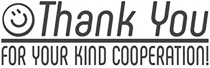 Thank You for Your Kind Cooperation!, tampon en caoutchouc pré-encré ...
