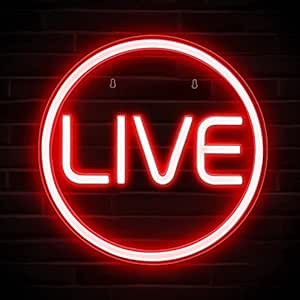 Live Sign - LED Live On Air Light for Streamers/Influencers/Gamers ...