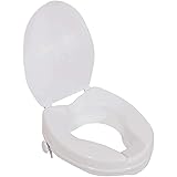 Aidapt 50mm (2") Elevation Raised Comfortable Toilet Seat with Lift Up ...