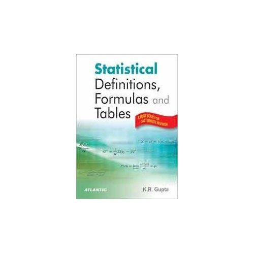 Buy Statistical Definitions, Formulas and Tables Book Online at Low ...