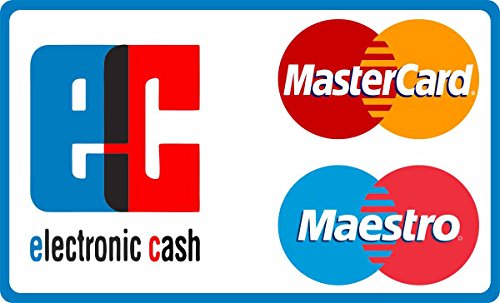 Aufkleber Kartenzahlung / keine Kartenzahlung möglich EC-Karte ...