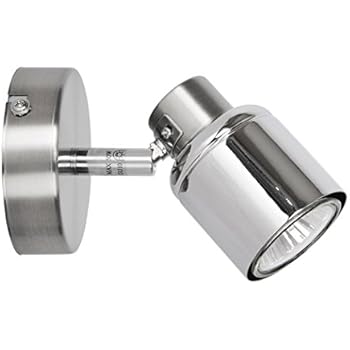 Modern Single Ceiling/Wall Spotlight in Chrome Finish: Amazon.co.uk ...