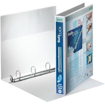 Leitz 4 Ring Binder, Holds up to 280 Sheets, SoftClick Range, 51 mm ...