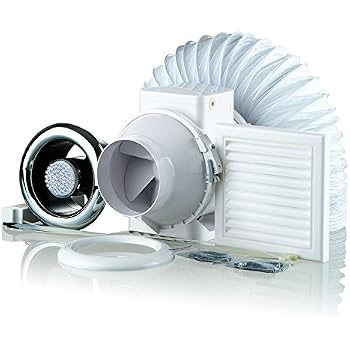 Blauberg UK TT 100-2 Showerfan Extractor Fan Light Loft Mounted Duct ...