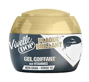 VIVELLE DOP - Gel Coiffant - Plaqué Brillant Force 10 - 150ml: Amazon ...