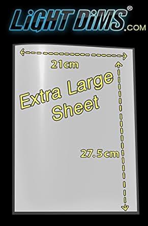 LightDims White Dims Light Dimming / Softening Sheet for Harsh LED ...