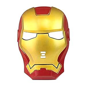 Buy MQFit Iron Man Face Mask for Kids Comics Costume Super Hero Eye ...
