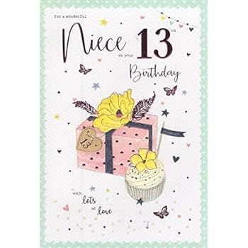 For A Special Niece 13 Today Birthday Card - 13th: Amazon.co.uk: Office ...
