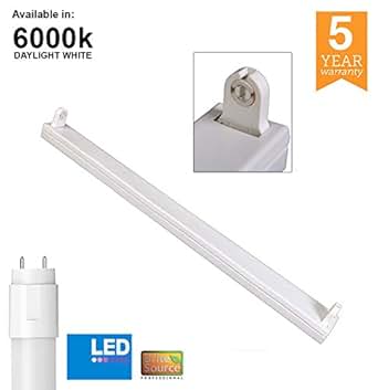 6Ft LED T8 Indoor Batten Fitting (LED Single (with LED Tube)): Amazon ...