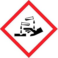 Highly flammable coshh symbol Safety sign - Self adhesive sticker 100mm ...
