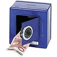 Metal Safe Money Box Blue : Amazon.co.uk: Home & Kitchen