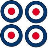 British RAF Air force Roundel vinyl sticker decal 86mm - 2 off: Amazon ...