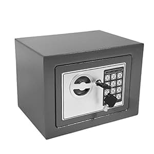Electronic Home Mini Safe Box Digital Steel Money Cash Safe Key 4.6 ...