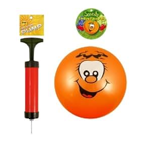 Smelly Fruits Smiley Face Ball 20cm and Sports Pump Set (Random Colours ...