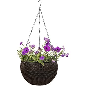 LECHUZA "NIDO Cottage" Pflanzgefäß mit Erd-Bewässerungs-System, Granit ...