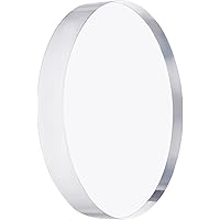 CREATCABIN Round Clear Polished Acrylic Display Base Transparent Cube ...