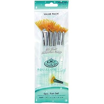Royal and Langnickel Aqualon Wisp Filbert Brush Set (Pack of 5): Amazon ...