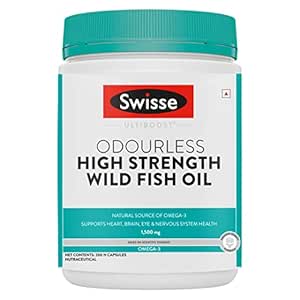 Swisse Fish Oil with 1500mg Omega 3 (Highest Fish Oil Concentrate In ...