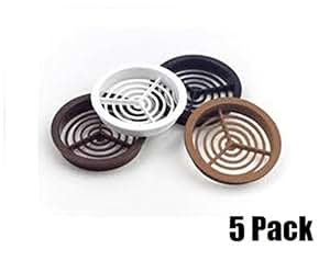 Circular Disk Vents - 5 Pack - Various Colours (White): Amazon.co.uk ...