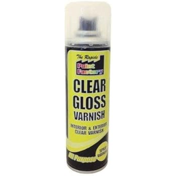 Clear Gloss Varnish Spray Can 250ml: Amazon.co.uk: Kitchen & Home