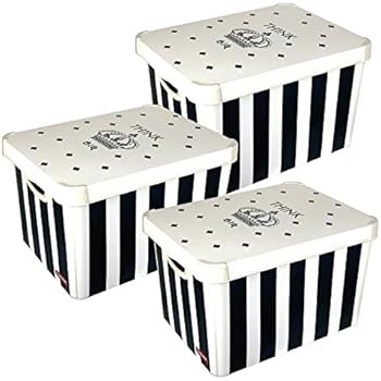 Curver Decorative Stockholm Box 22L 22 Litre London Themed Storage ...