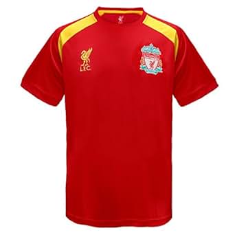 Liverpool FC Official Football Gift Boys Poly Training Kit T-Shirt ...