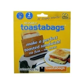 REUSABLE TOASTABAGS sandwich toaster toastie bags toast: Amazon.co.uk ...